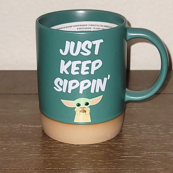 Disney | Kitchen | Disney Star Wars Just Keep Sippin Mandalorian Child ...